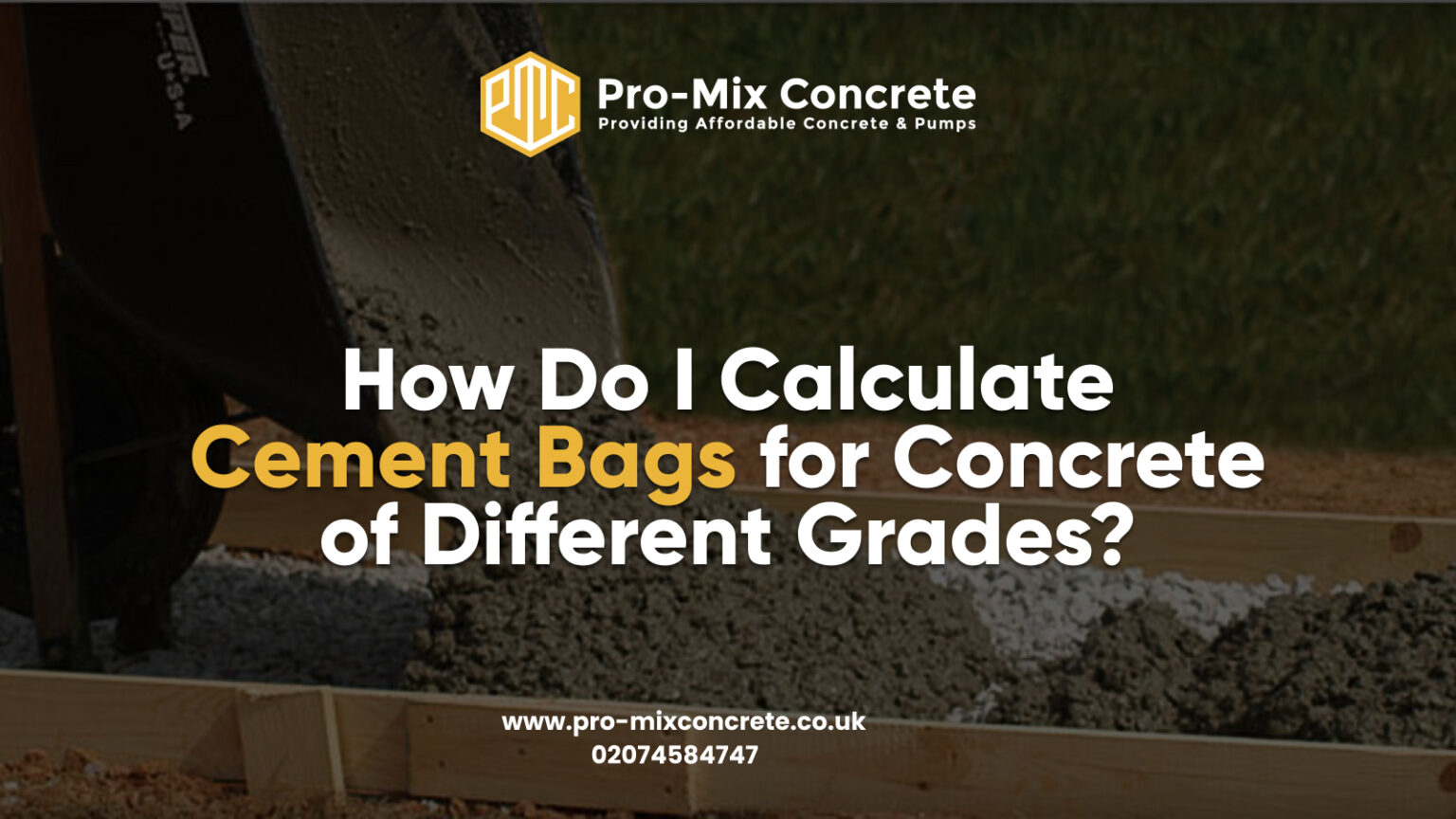 Calculating Cement for Concrete Mixes