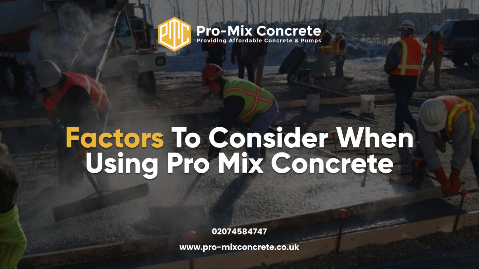 Factors To Consider When Using Mixed Concrete