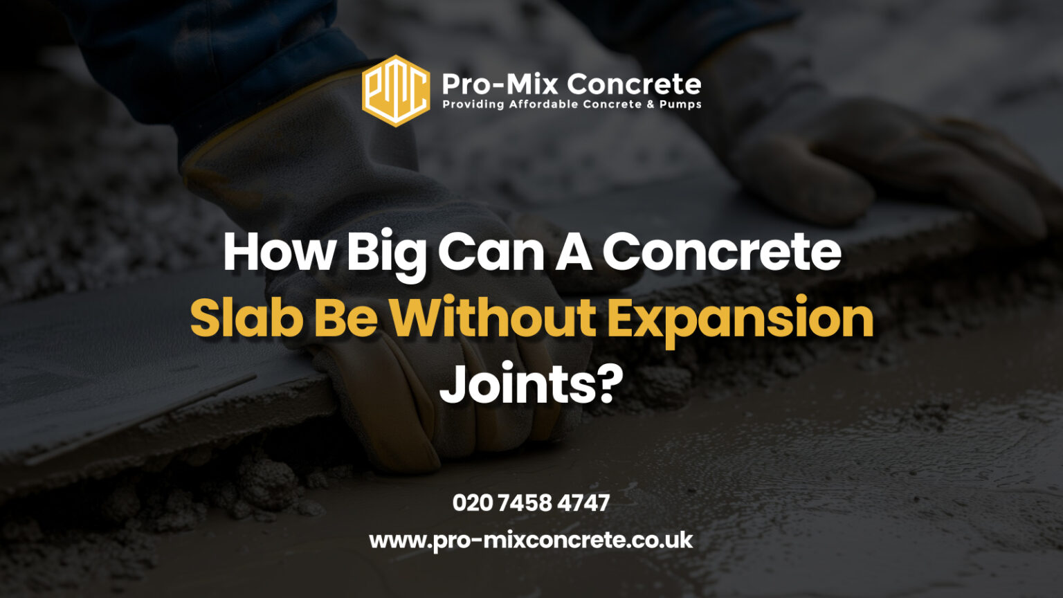 How Big Can A Concrete Slab Be Without Expansion Joints?