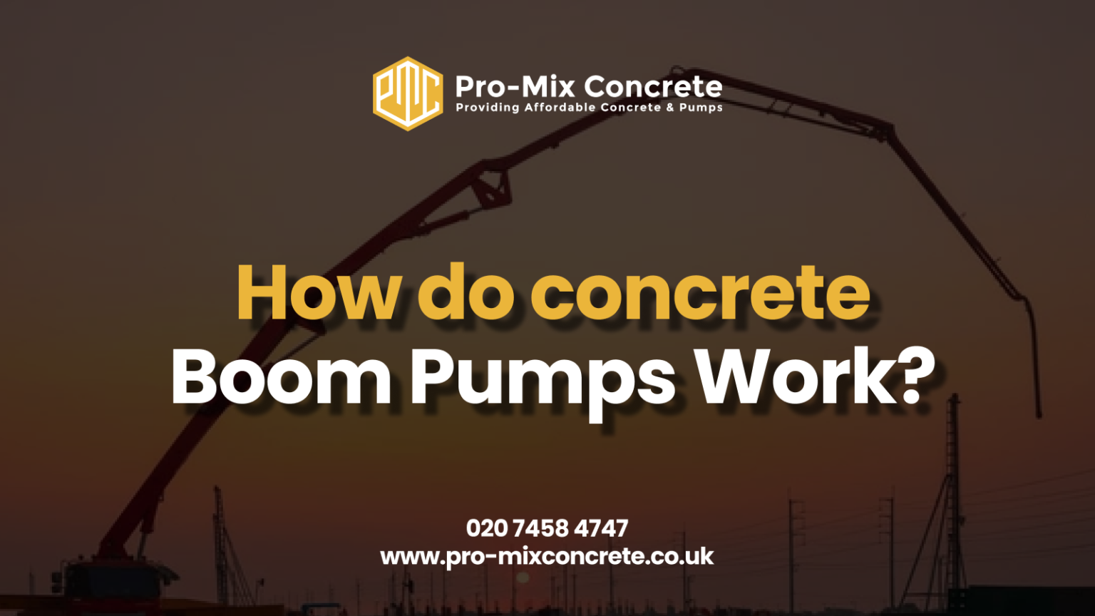 How Do Concrete Boom Pumps Work? A Simple Guide