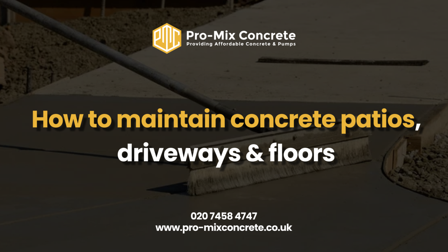 Concrete Maintenance Guide: Patios, Driveways, and Floors